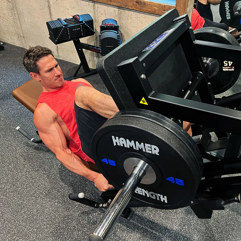Hammer Strength Plate-Loaded Linear Leg Press – אנרג'ים